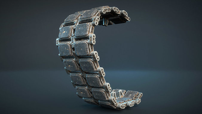 3D model T158 Track for M1 Abrams Tank VR / AR / low-poly | CGTrader