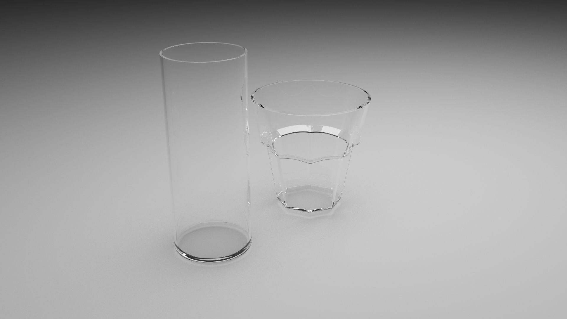 2 Glass Cups 3D model | CGTrader