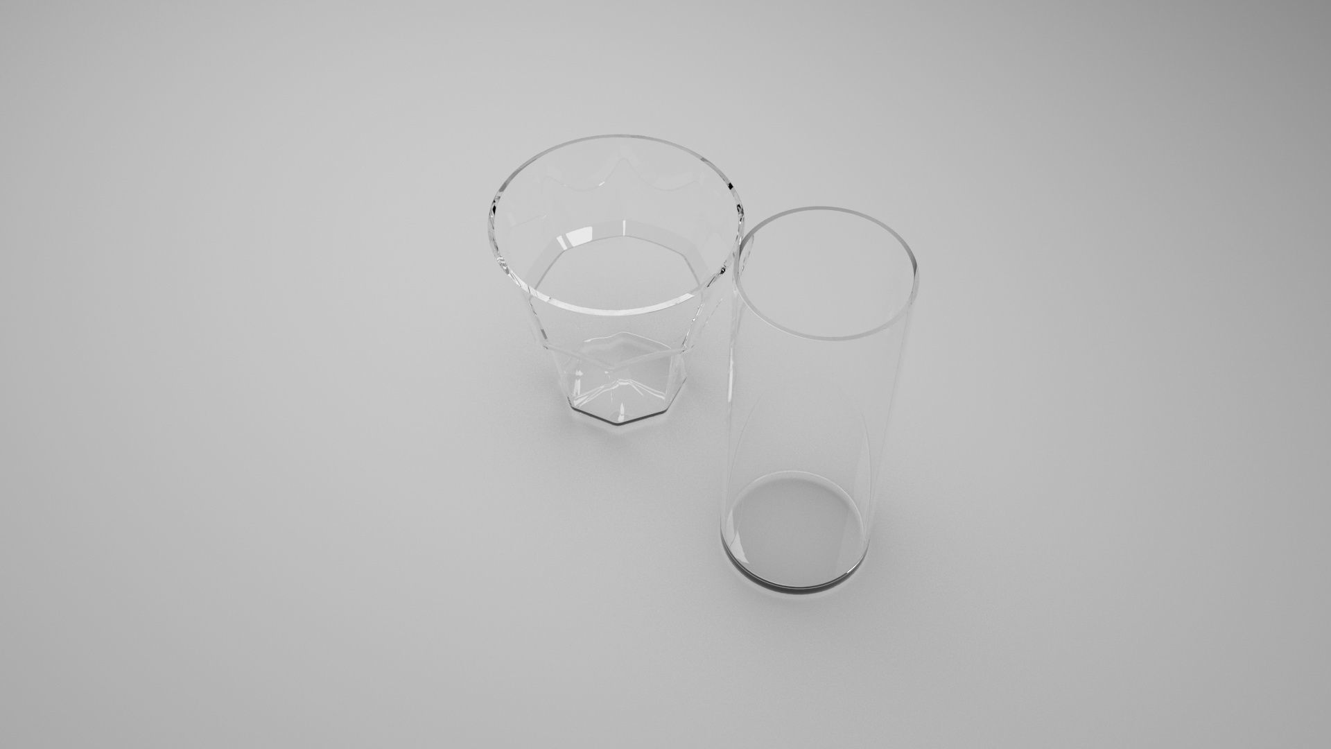 2 Glass Cups 3D model | CGTrader