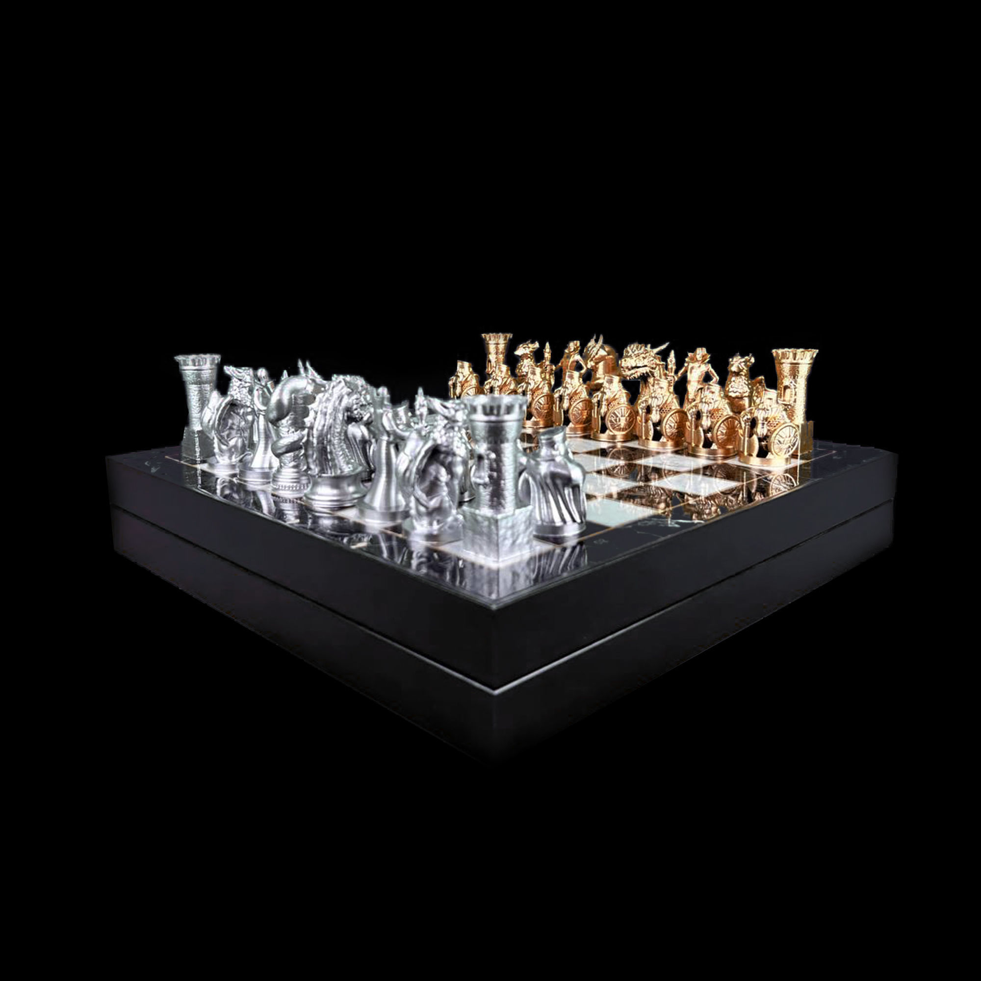 Dragon Chess Pieces 6 Different Pieces - Dragon Chess Game 3D model 3D ...