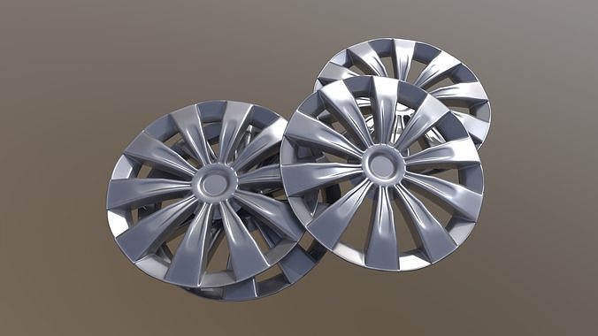 3D model Wheel rim hubcap game ready Covers For Cars VR / AR / low-poly ...