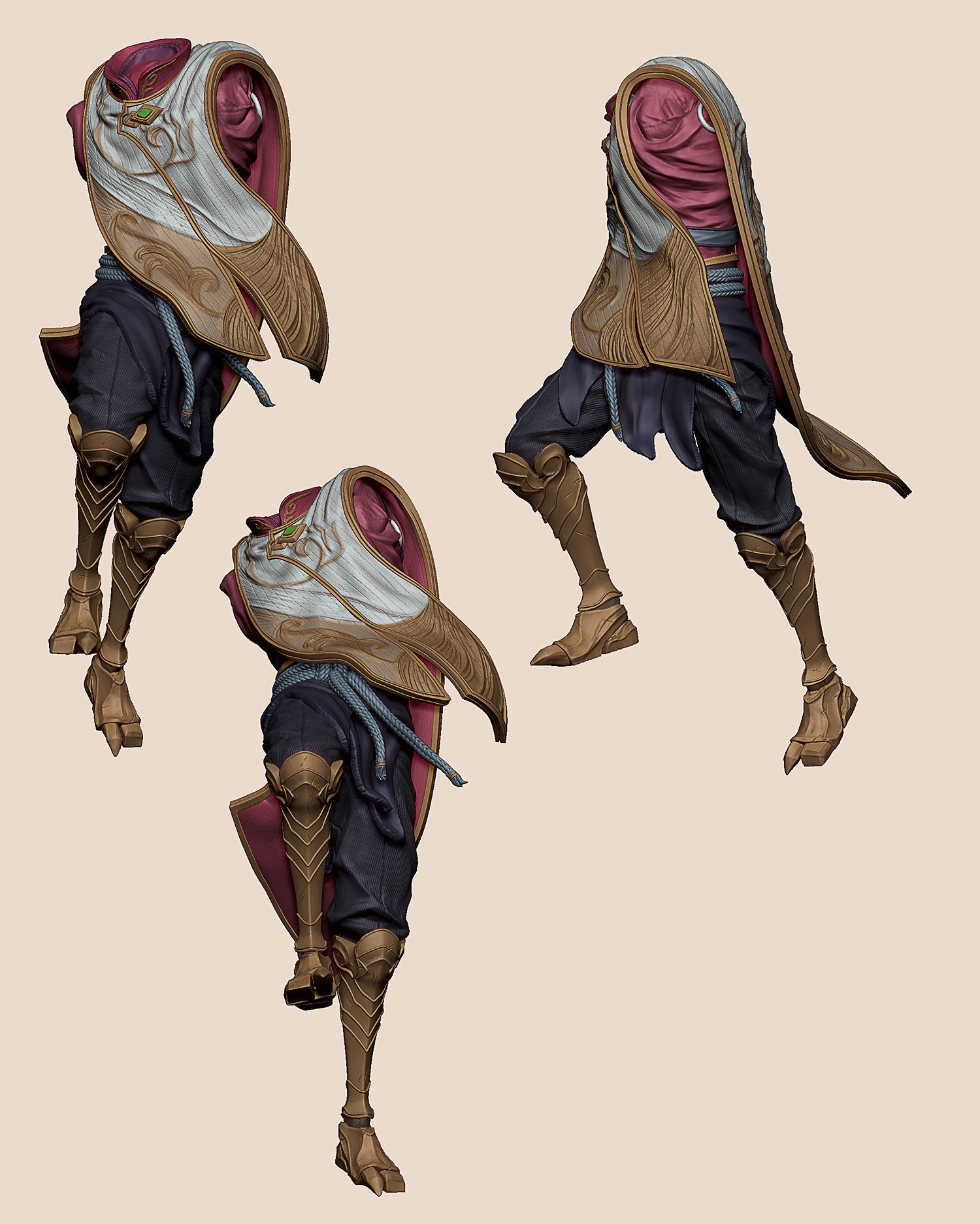 Jhin League of Legends statue 3D model 3D printable | CGTrader