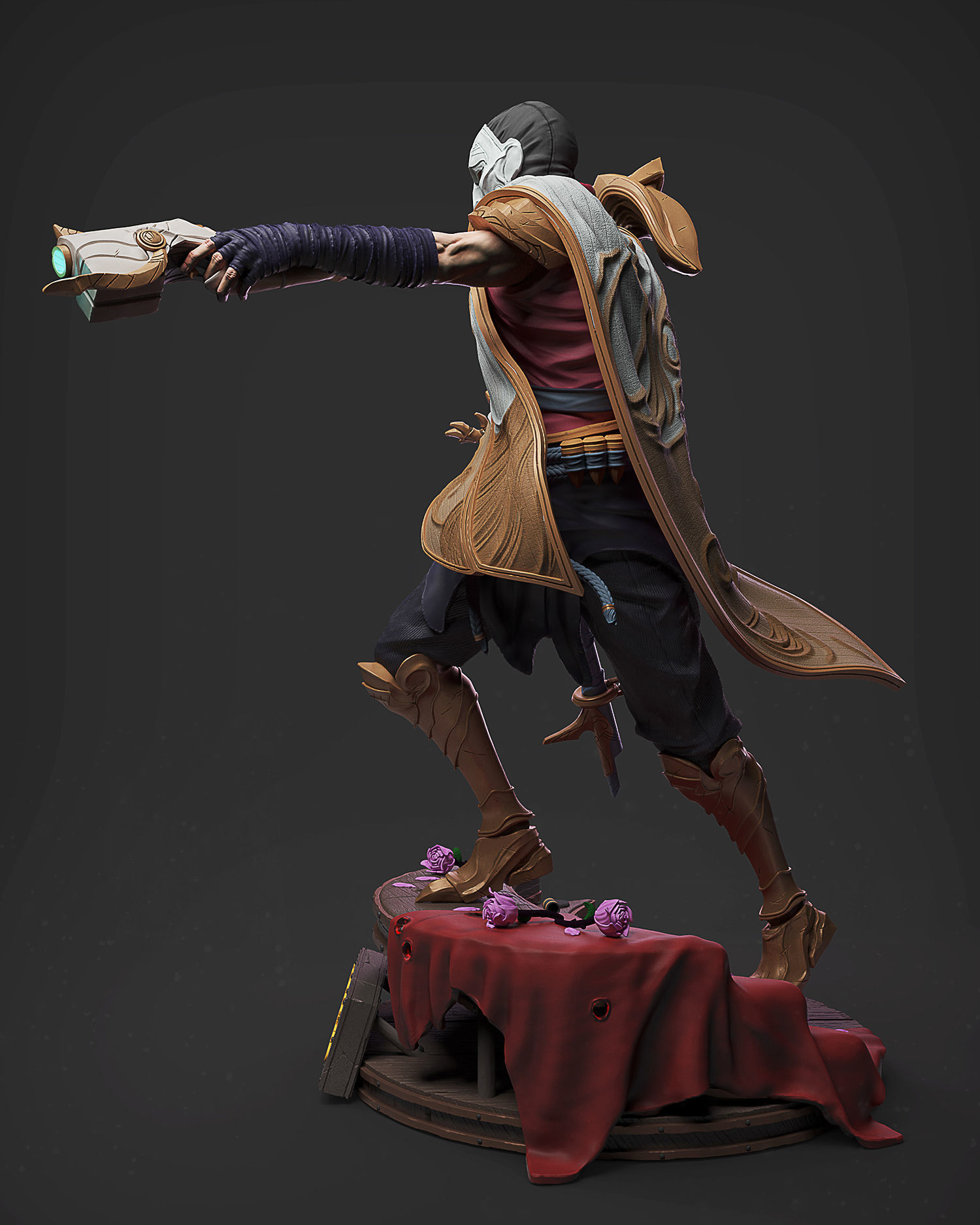 Jhin League of Legends statue 3D model 3D printable | CGTrader
