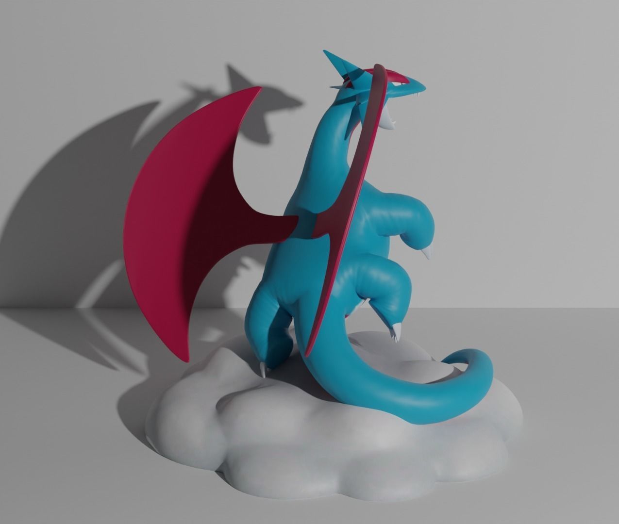 Salamence pokemon 3D print model 3D model 3D printable | CGTrader