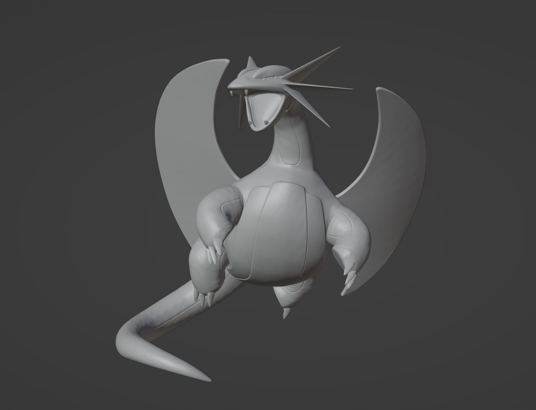 Salamence pokemon 3D print model 3D model 3D printable | CGTrader