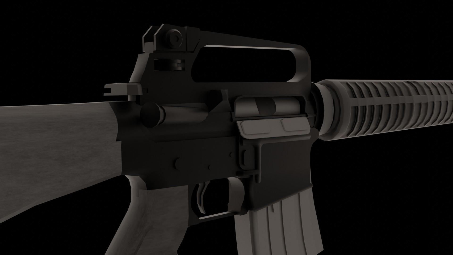 3D model M16A2 VR / AR / low-poly | CGTrader