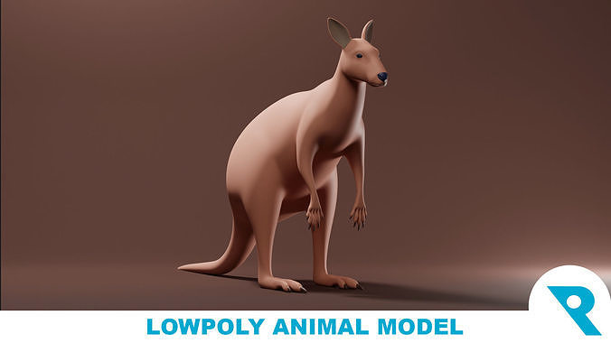 3D model Kangaroo Base Mesh VR / AR / low-poly | CGTrader