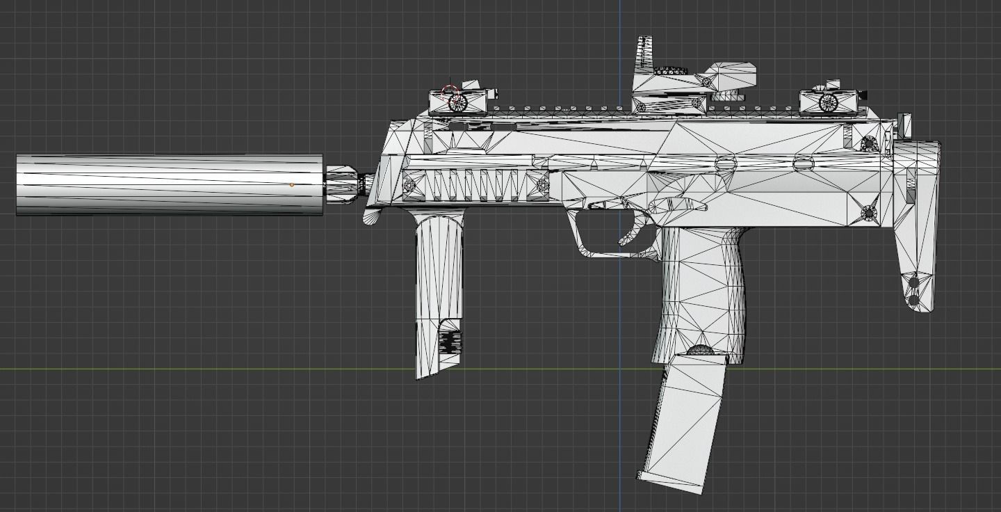 3D model HK MP7A1 VR / AR / low-poly | CGTrader