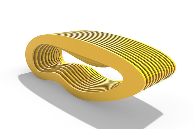 Alien Wavy SciFi Table 3D model | CGTrader