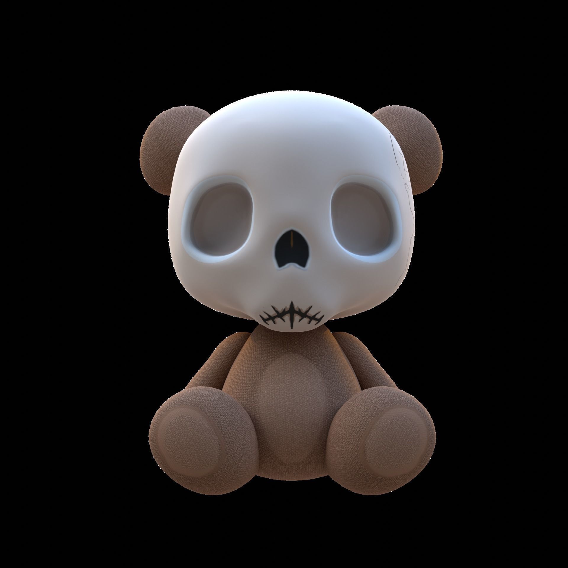 3D model Skull Teddy Bear - Ngchipv VR / AR / low-poly | CGTrader