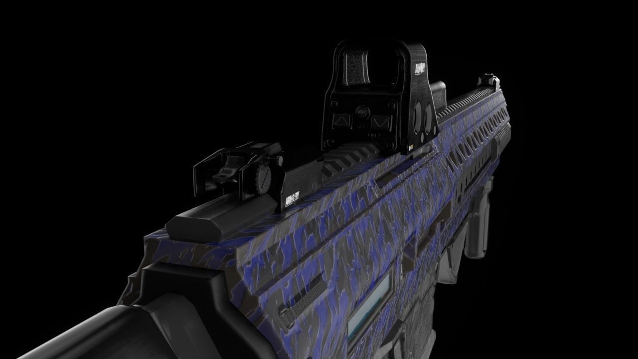 FN M29 purple Infantry Rifle 3D model | CGTrader