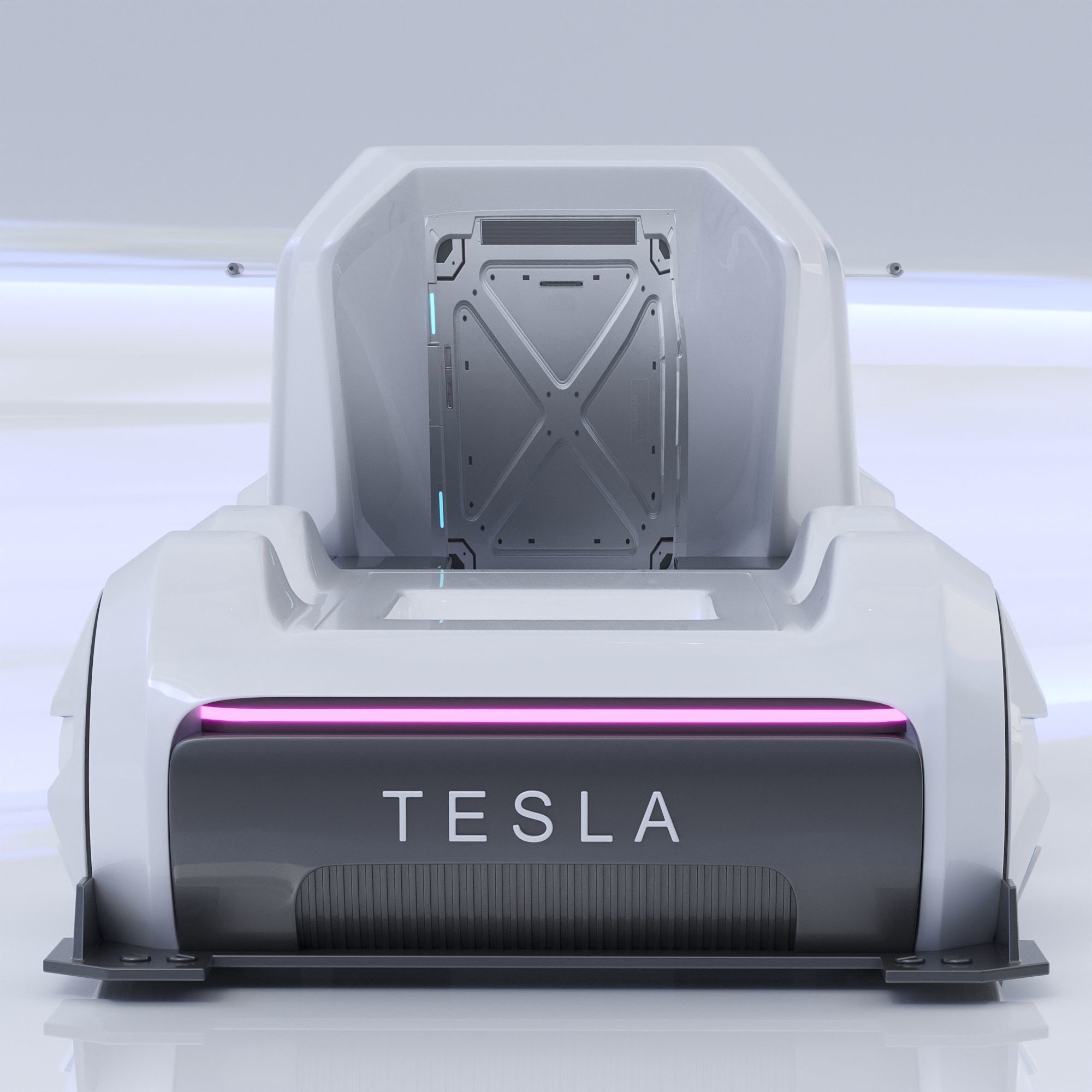 3D model Tesla Spaces rocket VR / AR / low-poly | CGTrader