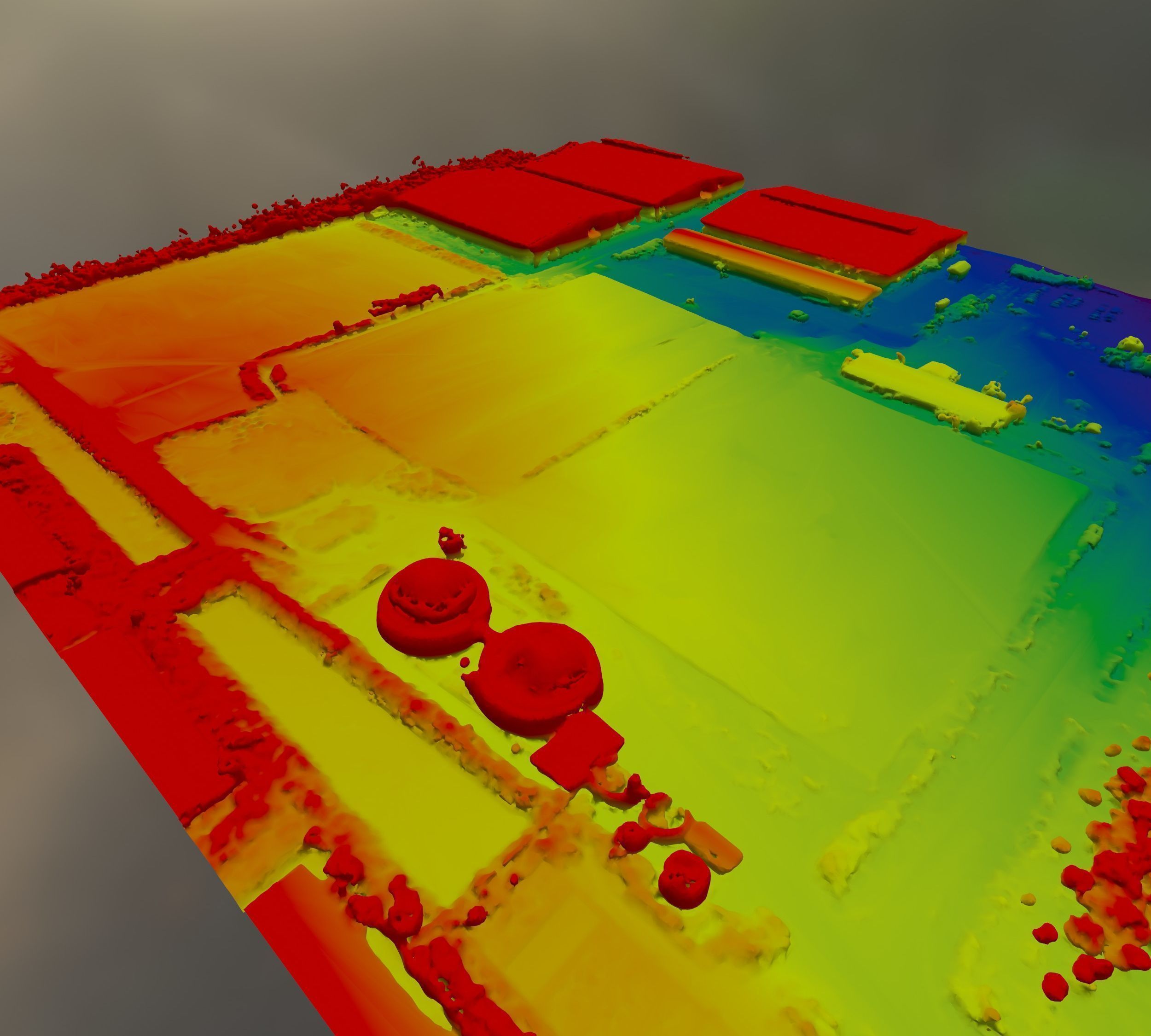 Topography with height in color display 3D model | CGTrader