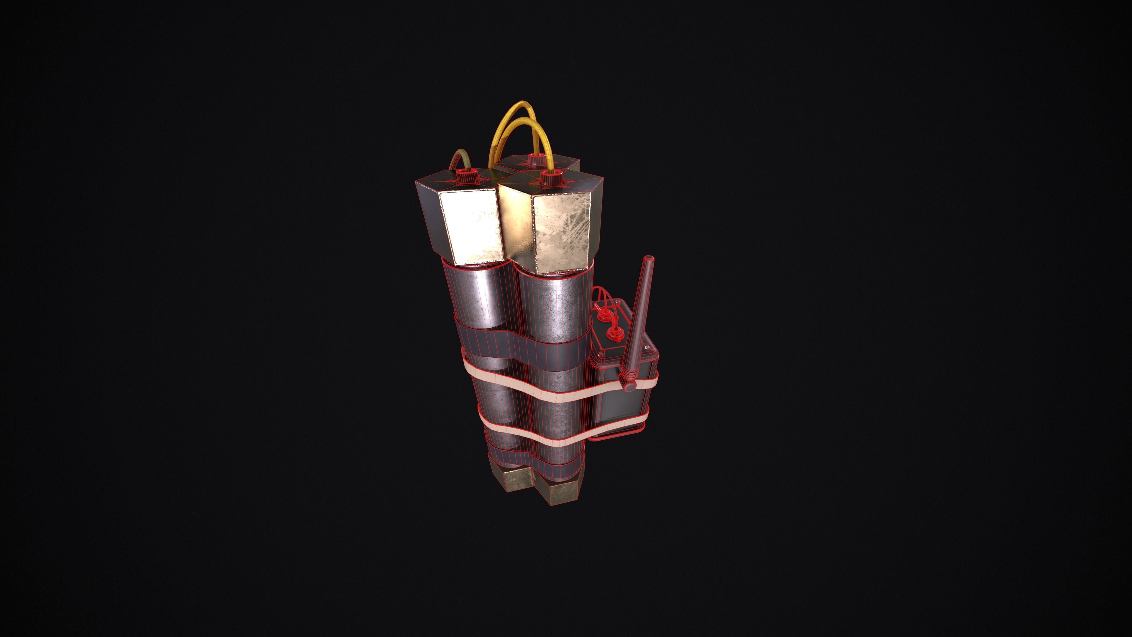 3D model Alien Isolation Pipe Bomb VR / AR / low-poly | CGTrader