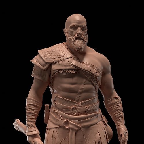 Kratos God of War 2018 3D model 3D printable | CGTrader