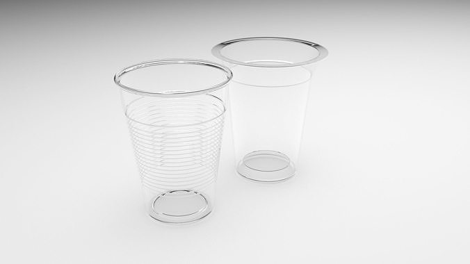 Two Plastic Cups 3D model | CGTrader