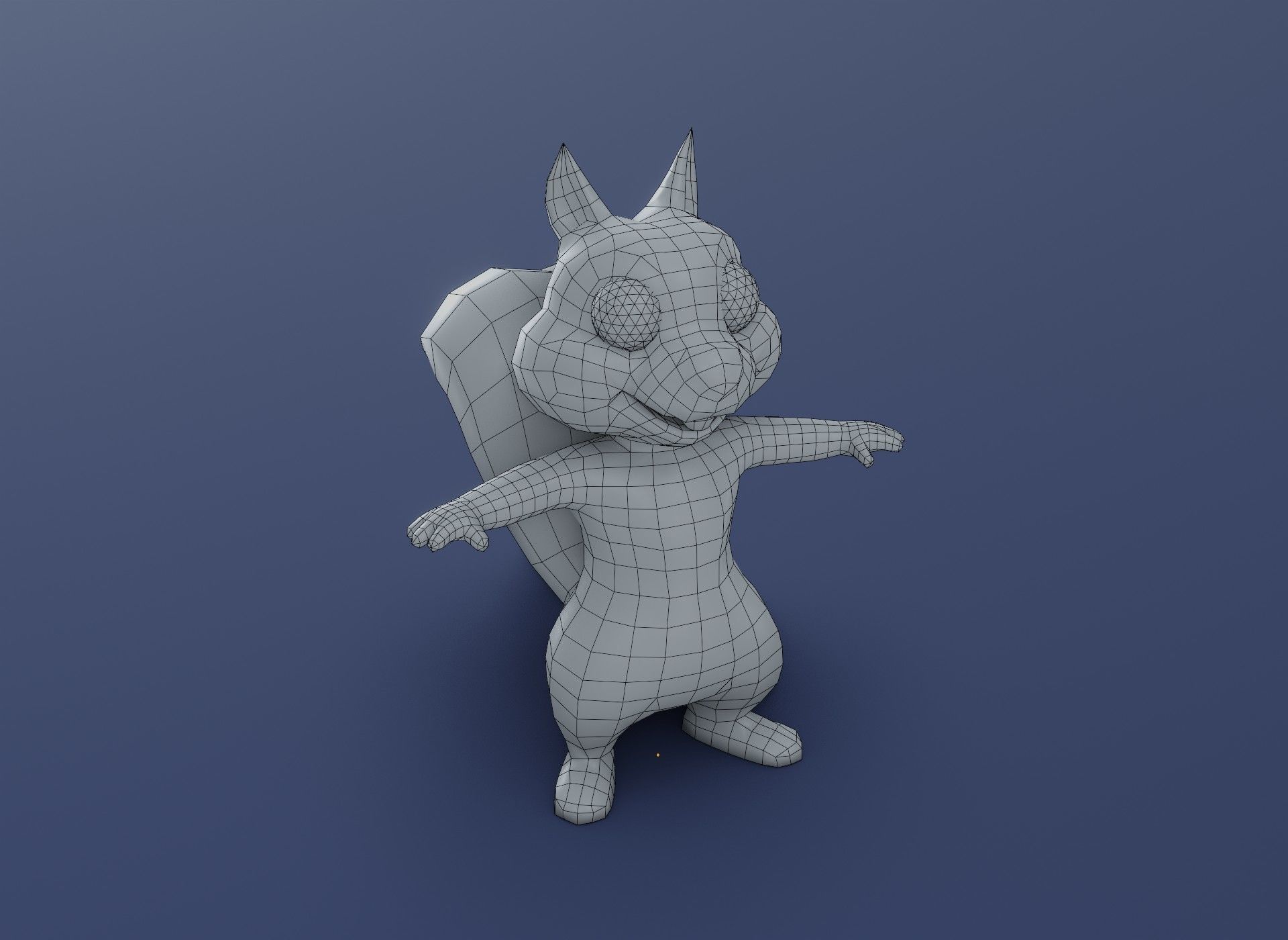 3D model Cartoon Squirrel Animated Base Mesh 30 Animations 3D Model VR ...