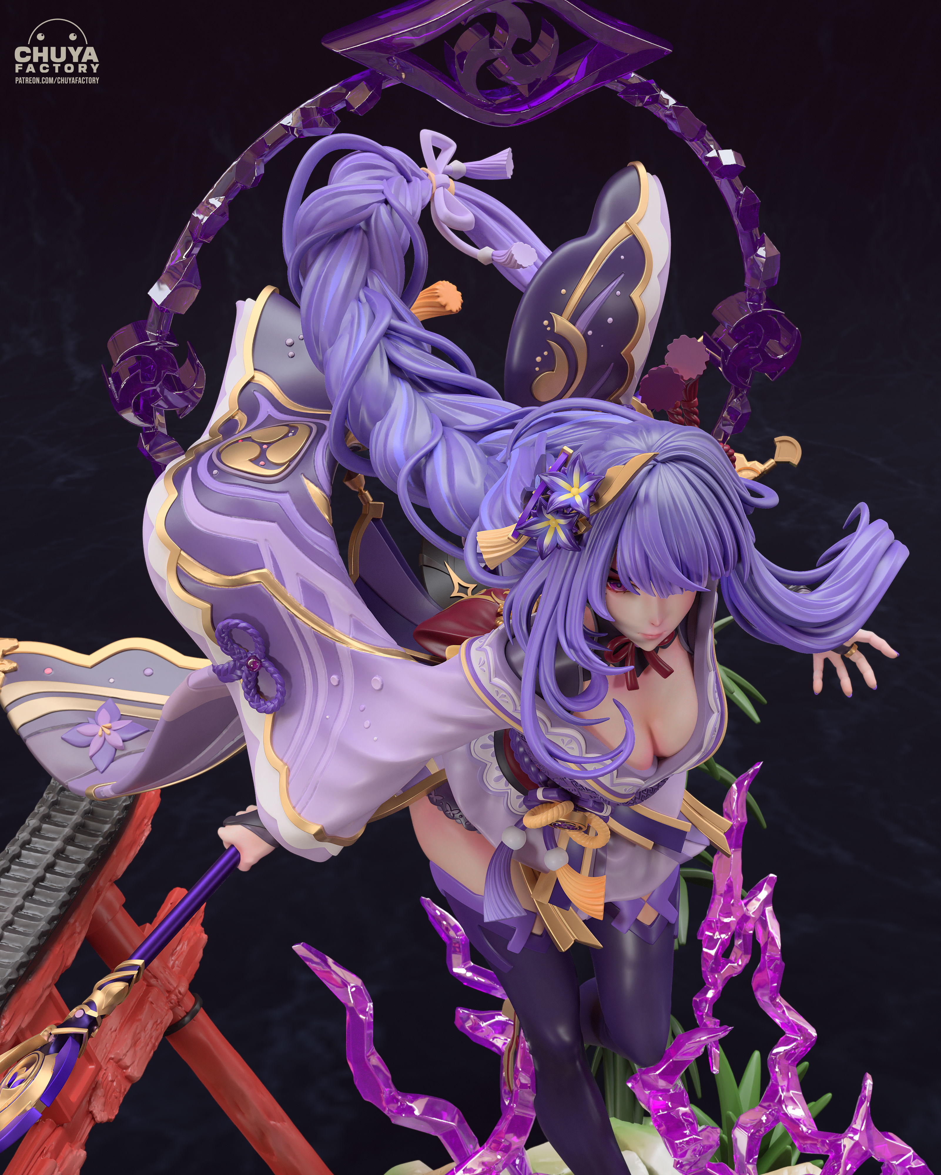 Raiden Shogun Full Figure 3D model 3D printable | CGTrader