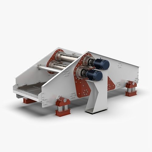 ZK1548 Linear Vibrating Screen 3D Model 3D model | CGTrader