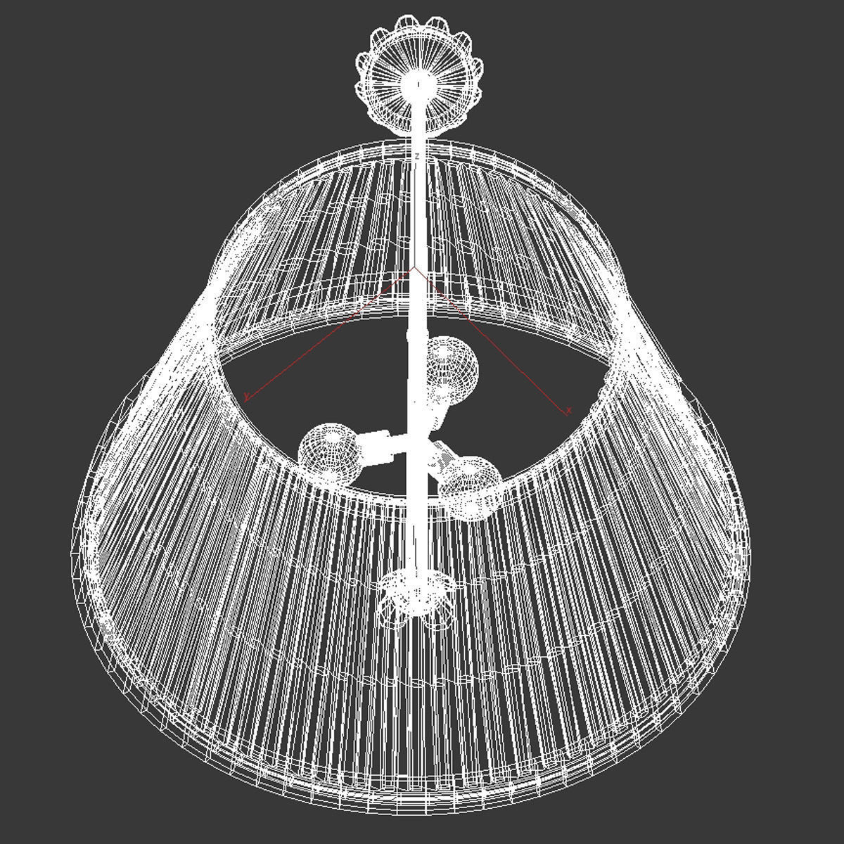 Urban electric shako hanging lighting 3D model | CGTrader