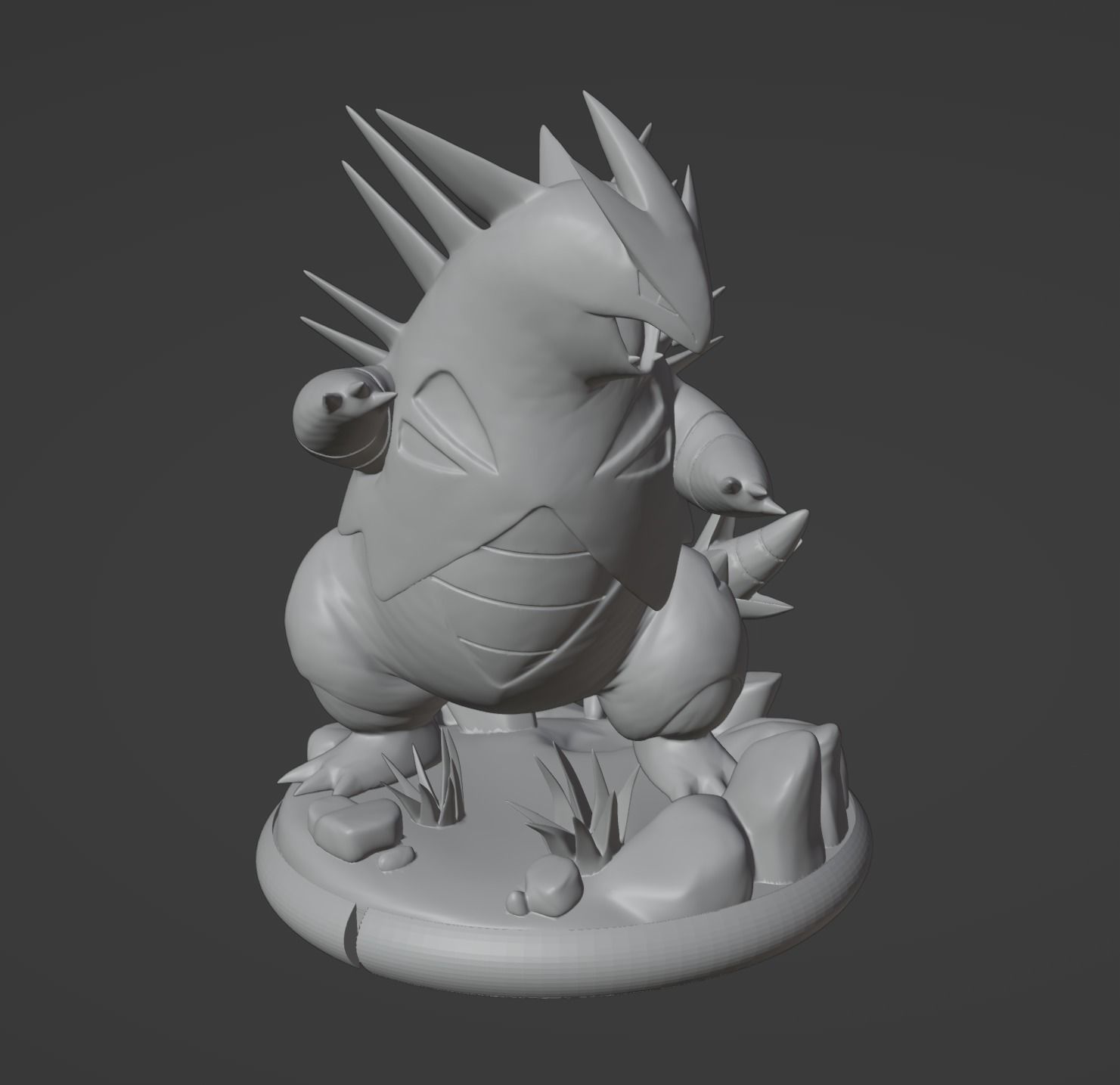 Tyranitar pokemon 3D print model 3D model 3D printable | CGTrader