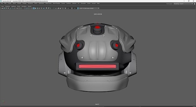 3D model helmet pilot VR / AR / low-poly | CGTrader