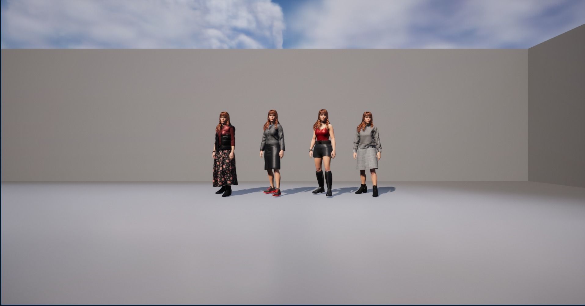 Civilian Clothes for Metahuman Female Character UE5 3D model animated rigged | CGTrader