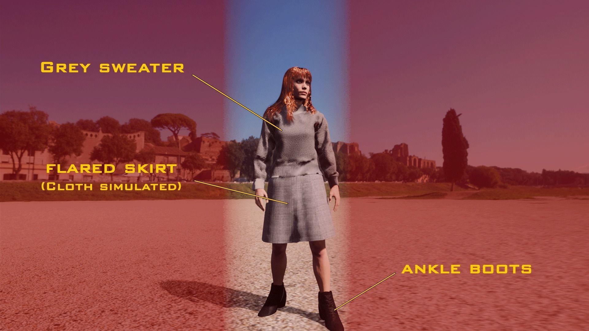 Civilian Clothes for Metahuman Female Character UE5 3D model animated rigged | CGTrader