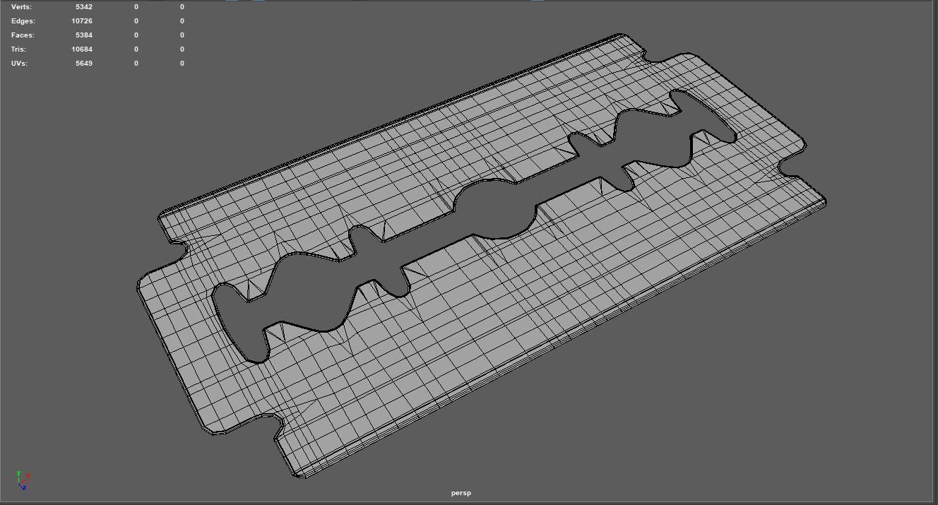 3D model blade-Cutter trade mark razor blade VR / AR / low-poly | CGTrader