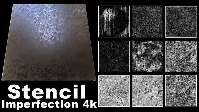 Texture Stencil Imperfection 4K VR / AR / low-poly | CGTrader