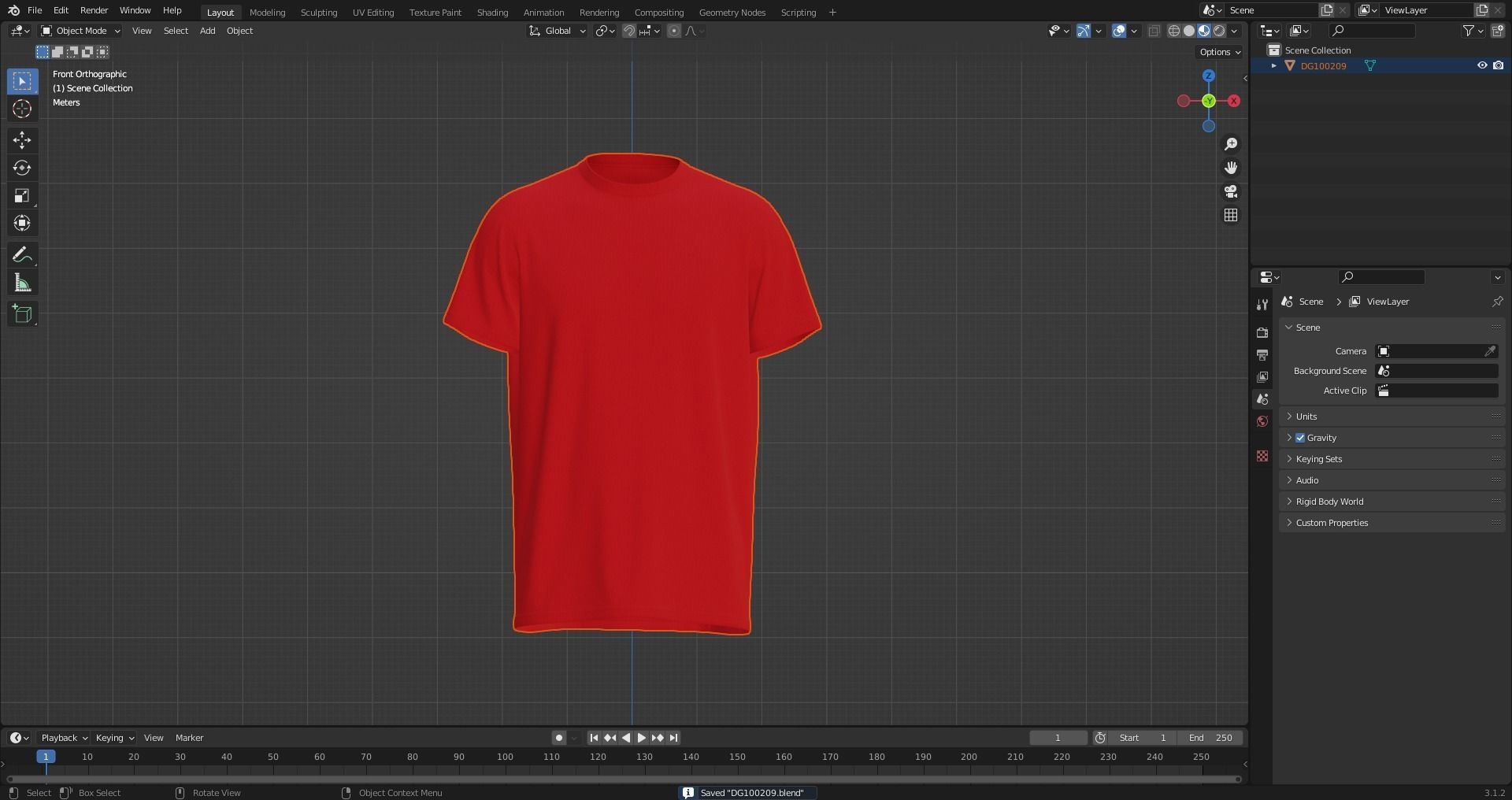 Basic Top Tee Design 3D model | CGTrader