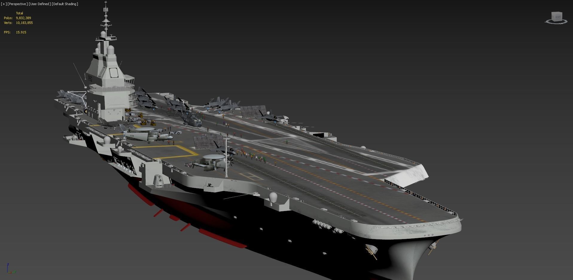 French PANG aircraft carrier PANG porte-avions 3D model animated | CGTrader