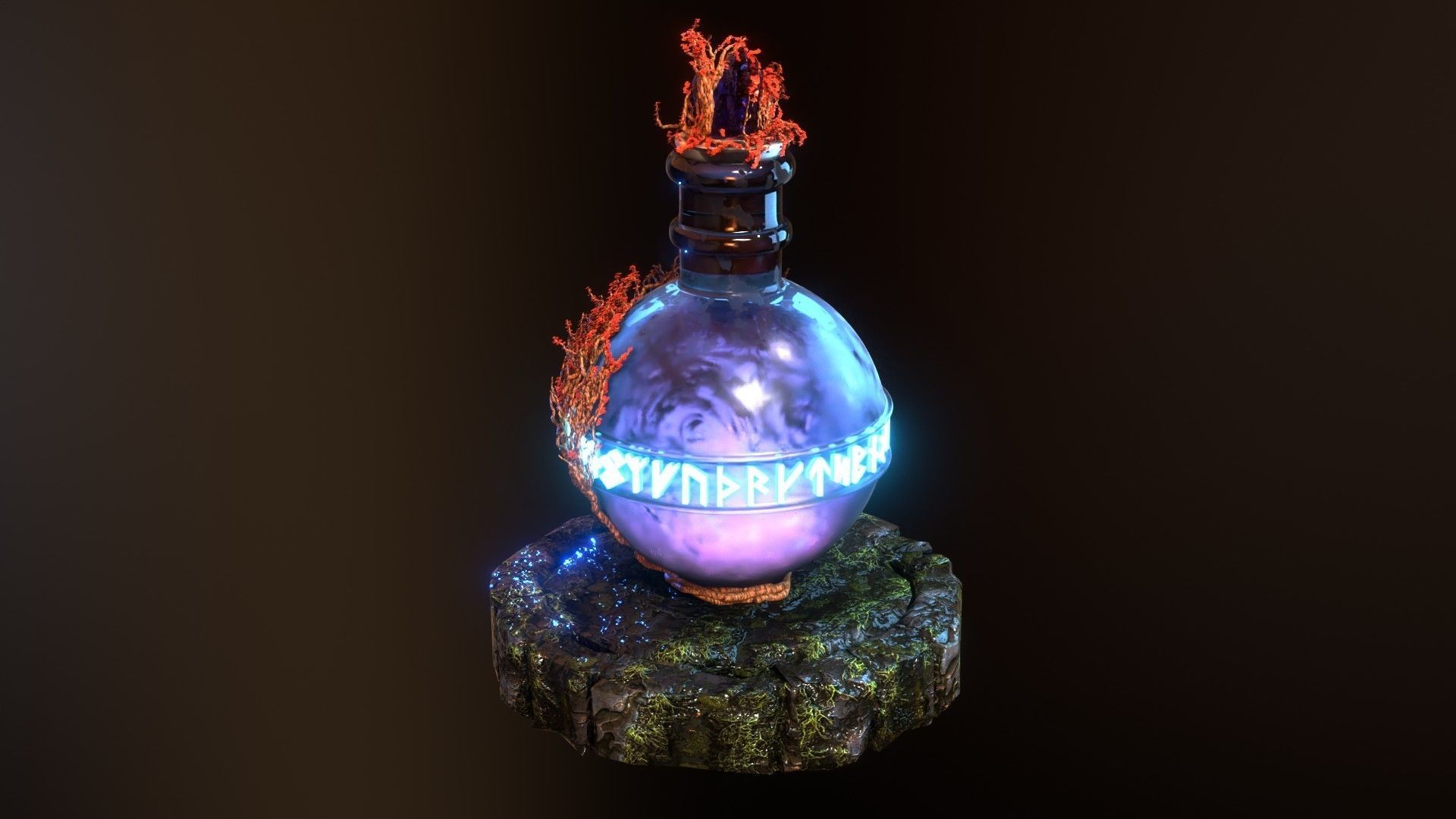 3D model Magic potion VR / AR / low-poly | CGTrader