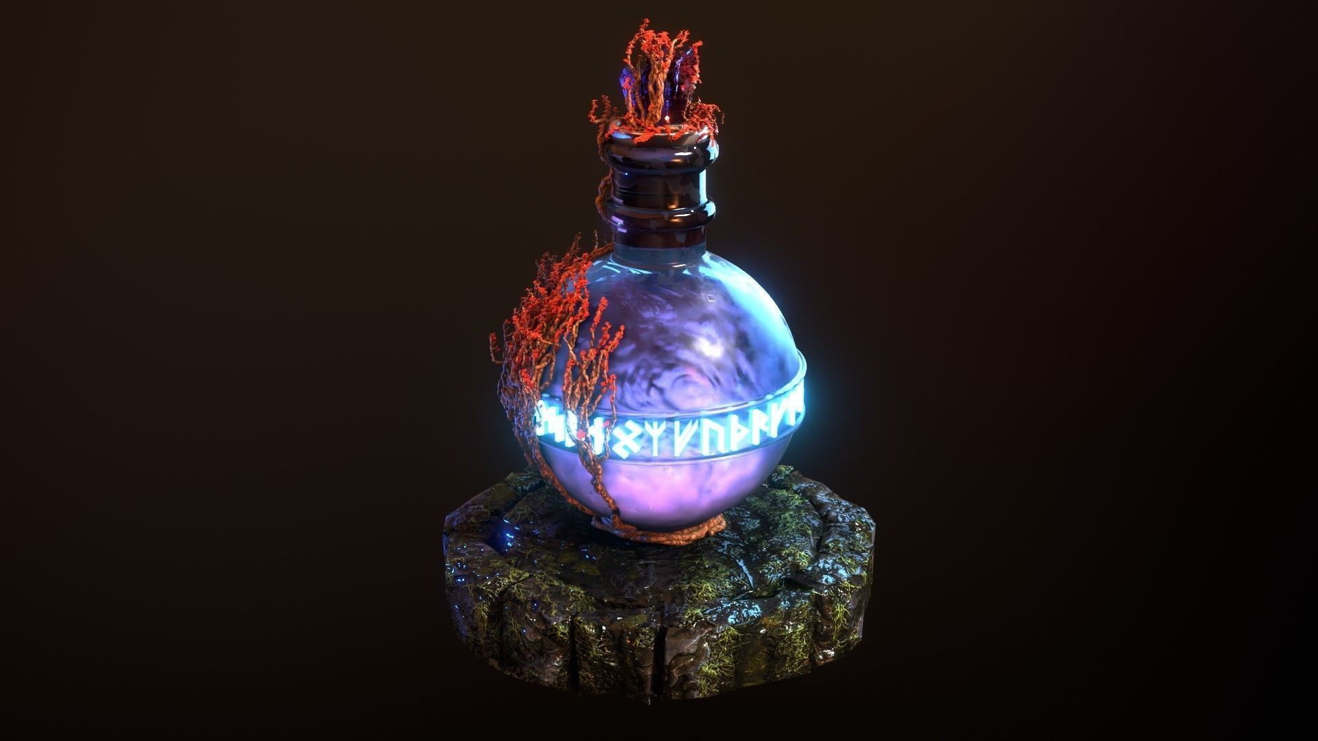 3D model Magic potion VR / AR / low-poly | CGTrader