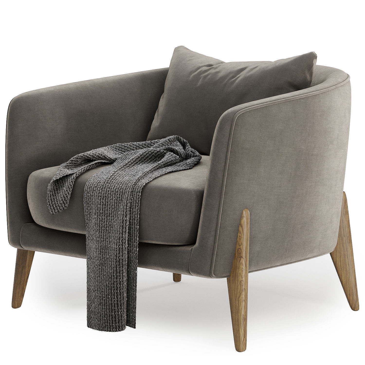 delray arm chair 3D model | CGTrader