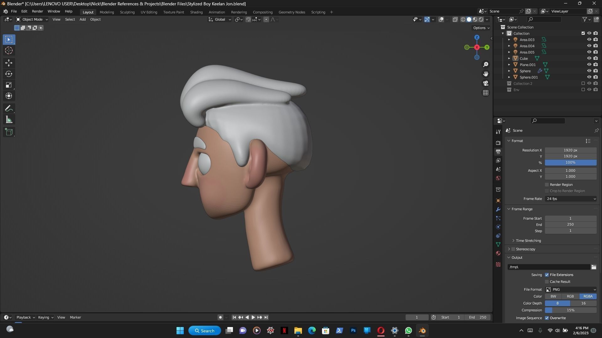 Stylized Head free 3D model | CGTrader
