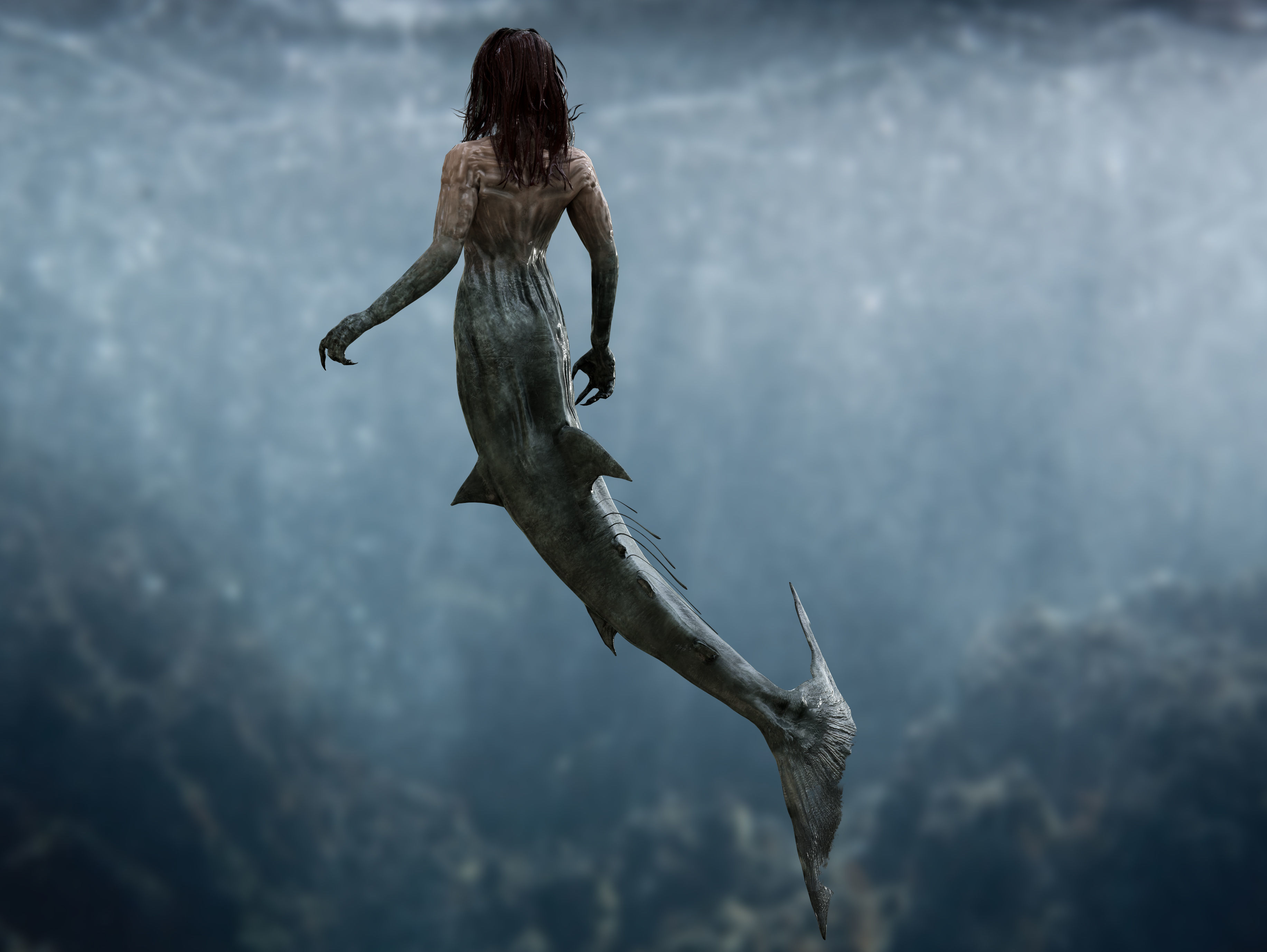 3D model Mermaid VR / AR / low-poly rigged | CGTrader