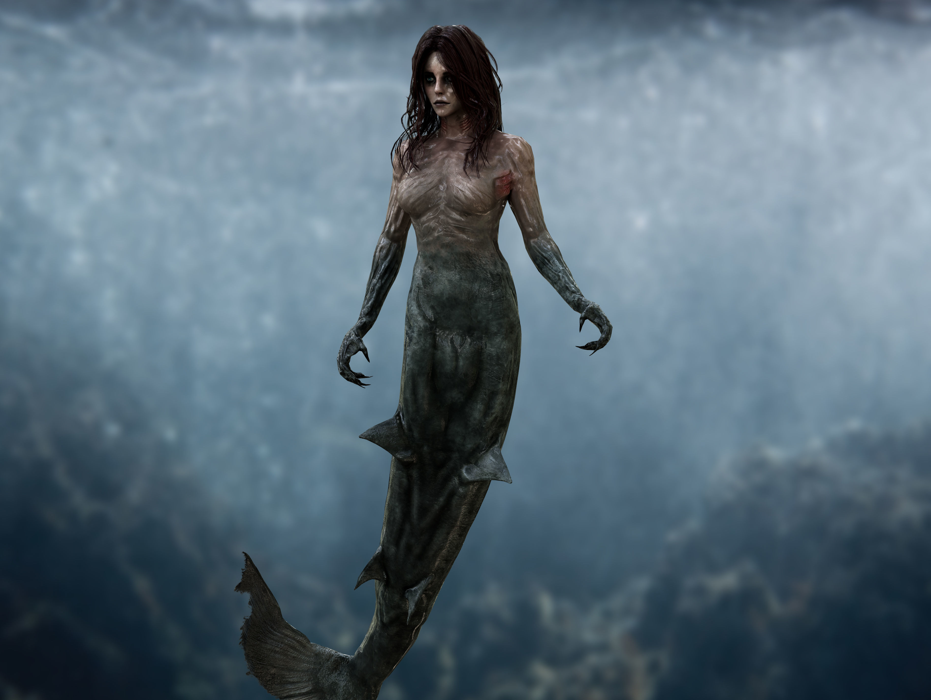 3D model Mermaid VR / AR / low-poly rigged | CGTrader