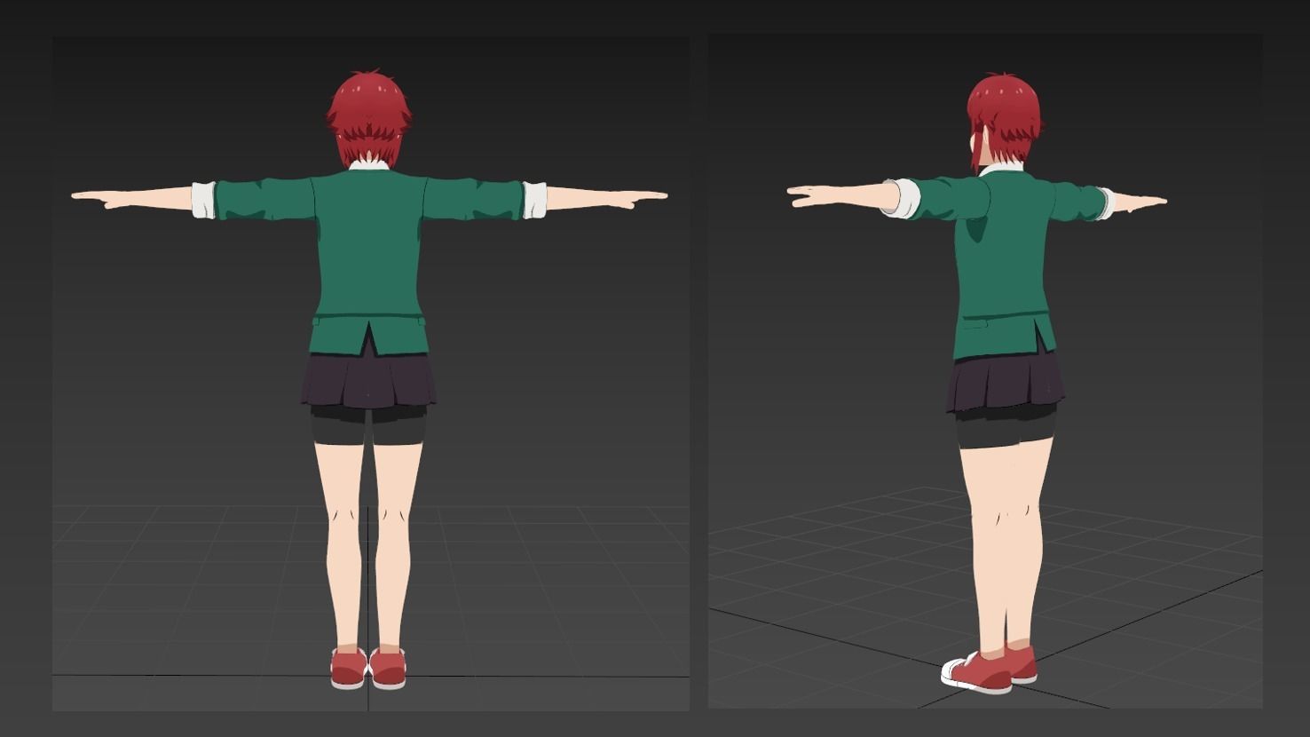 Tomo chan VRChat 3D model rigged | CGTrader