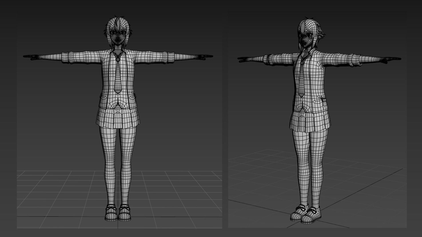 Tomo chan VRChat 3D model rigged | CGTrader