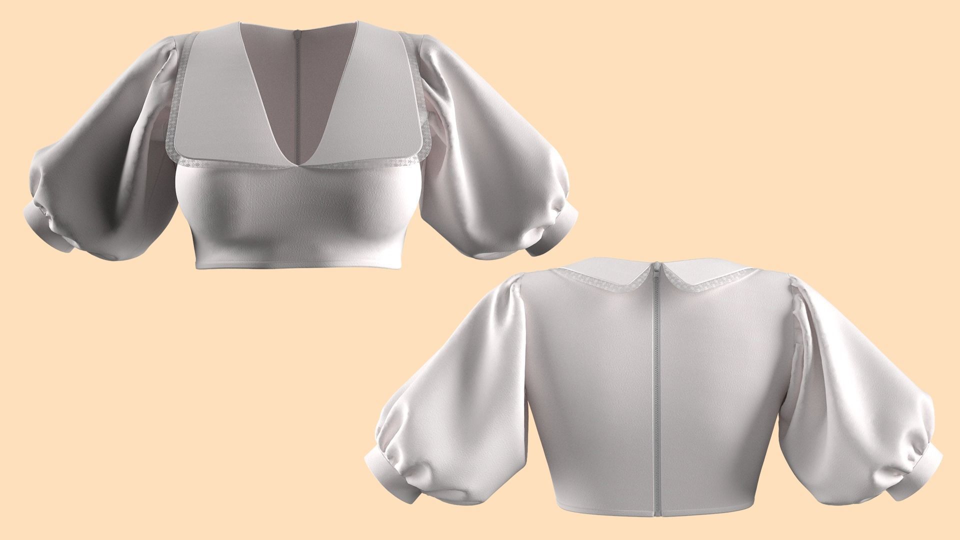 Female Blouses Marvelous Designer 3D model | CGTrader