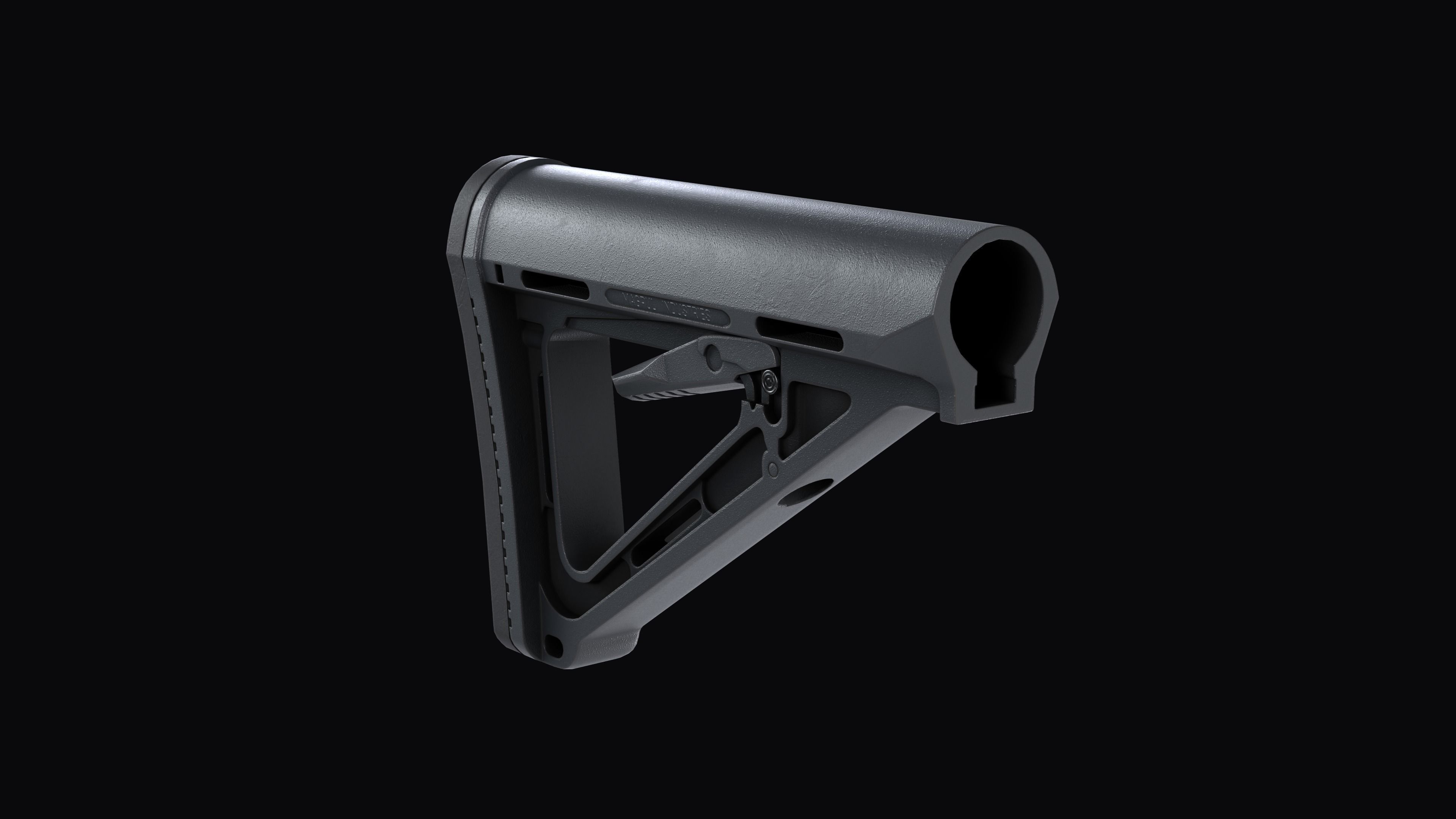 3D model Magpul MOE Carbine ButtStock M4 AR VR / AR / low-poly | CGTrader