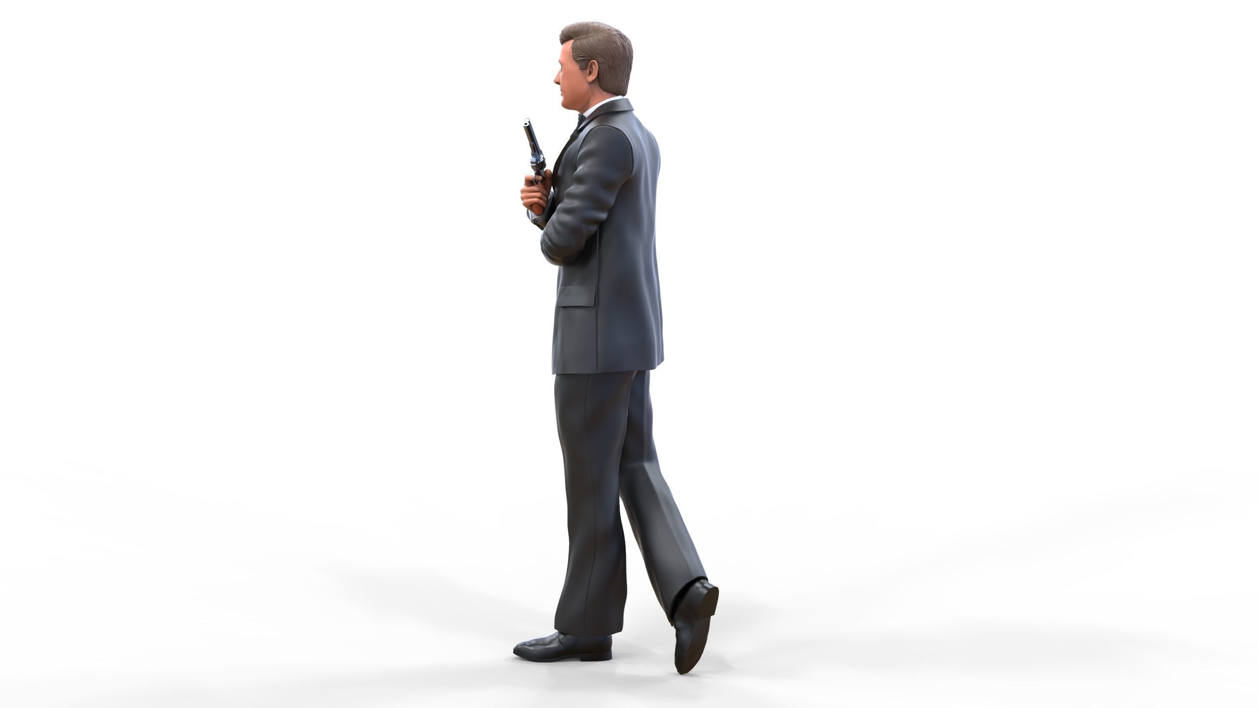 Roger Moore James Bond 3D model 3D printable | CGTrader