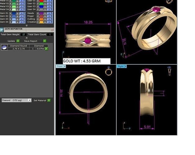 Band 3dm Render Details 3D model 3D printable | CGTrader