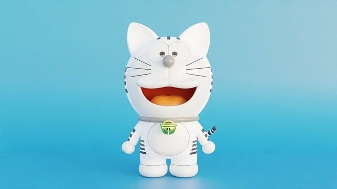 Toranomon doraemon 3D model rigged | CGTrader