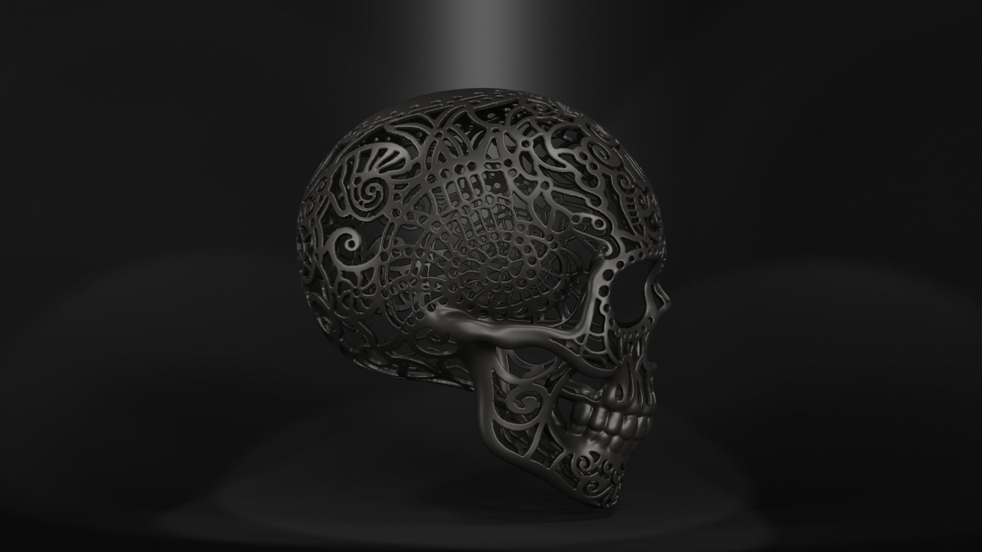 Mexican calavera wire skull 3D model 3D printable | CGTrader