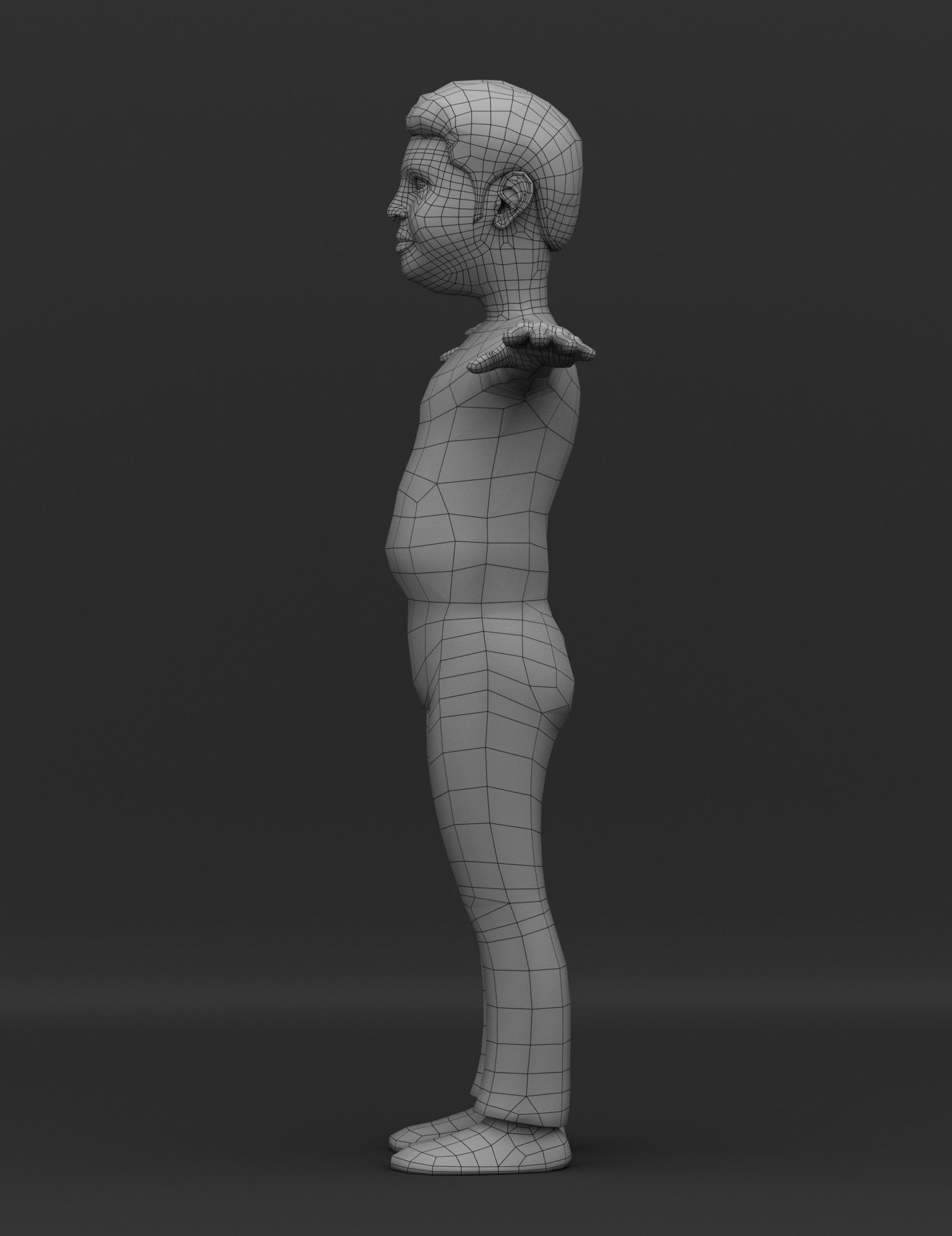 3D model Male Body Jai Base Mesh 3D Model Low-poly 3D model VR / AR ...