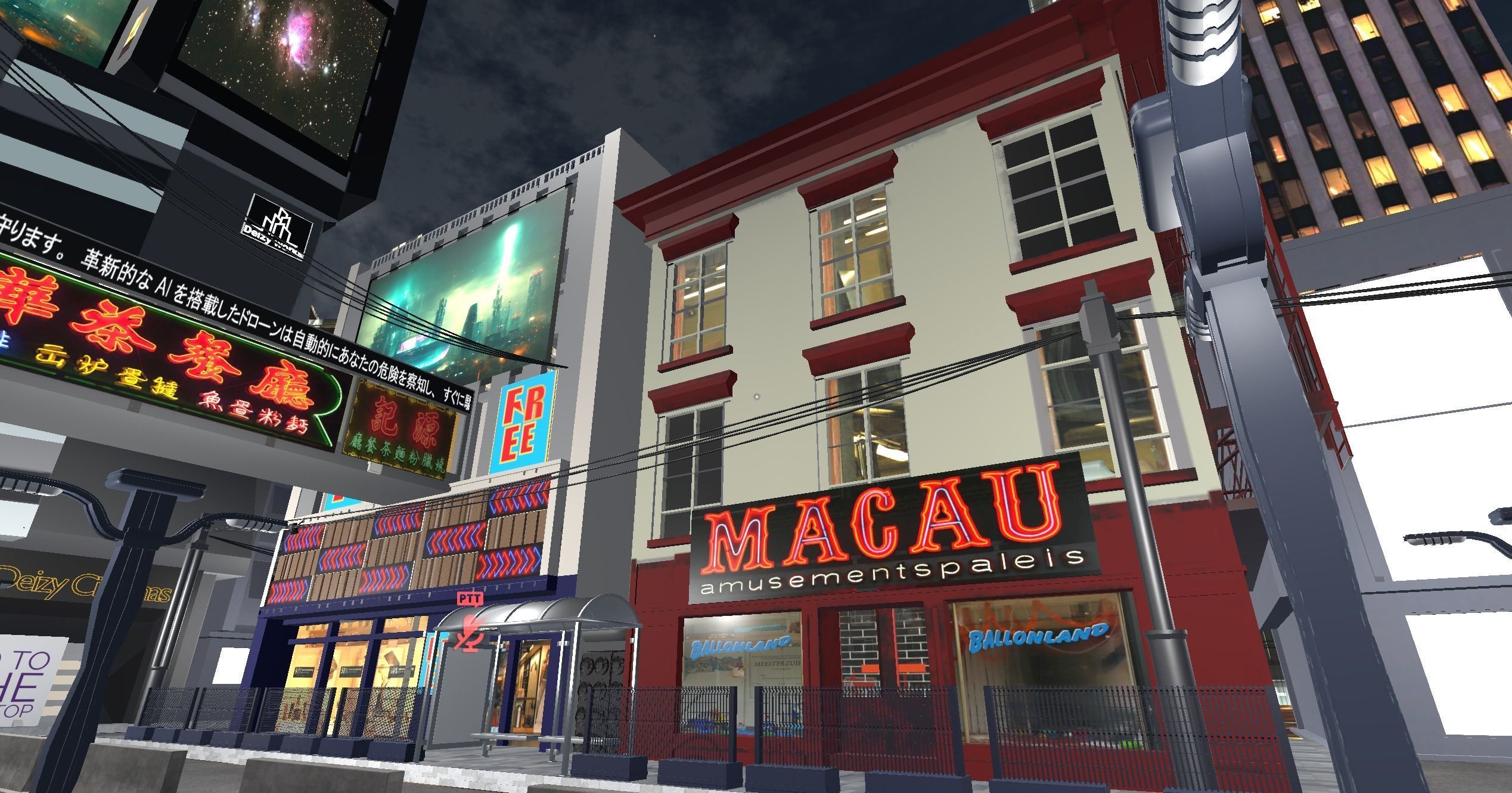 World For Vrc City 3d Model Cgtrader