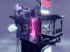 Cyberpunk Stylized Gas Station Blender 3 to UE55 3D Building 3D model ...