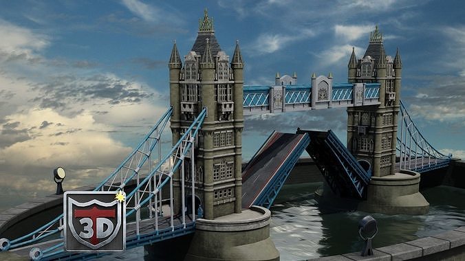 Blender 3 to UE5 A London Bridge 3D Model Environment 3D model animated | CGTrader